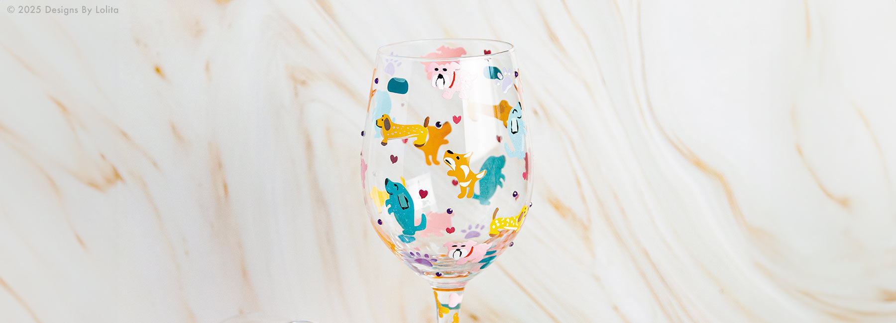 Woof It Up Wine Glass – Fun Dog-Themed Gift by Designs by Lolita